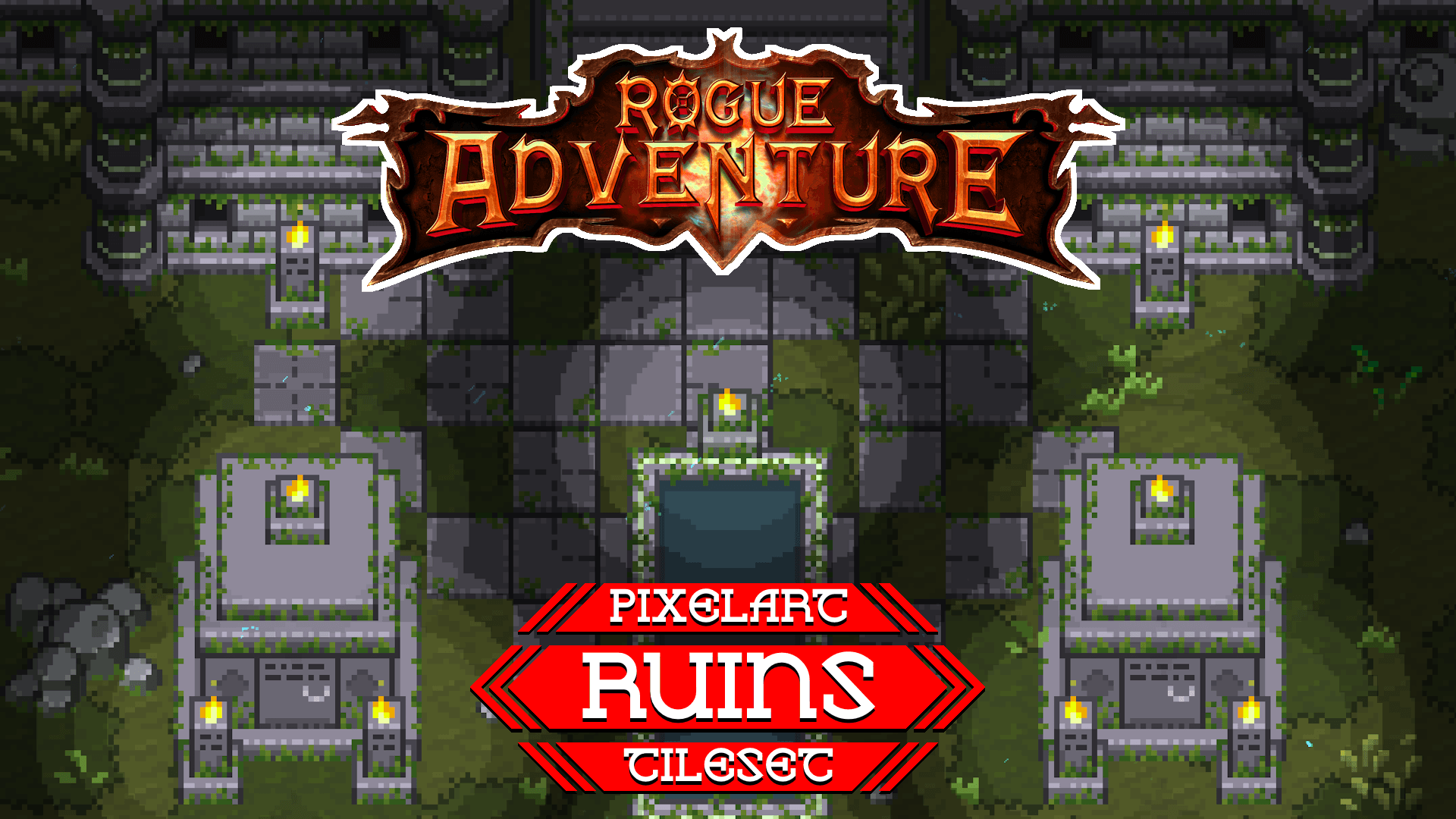Rogue Adventure Ruins - a premium asset pack to build games with GDevelop. | GDevelop